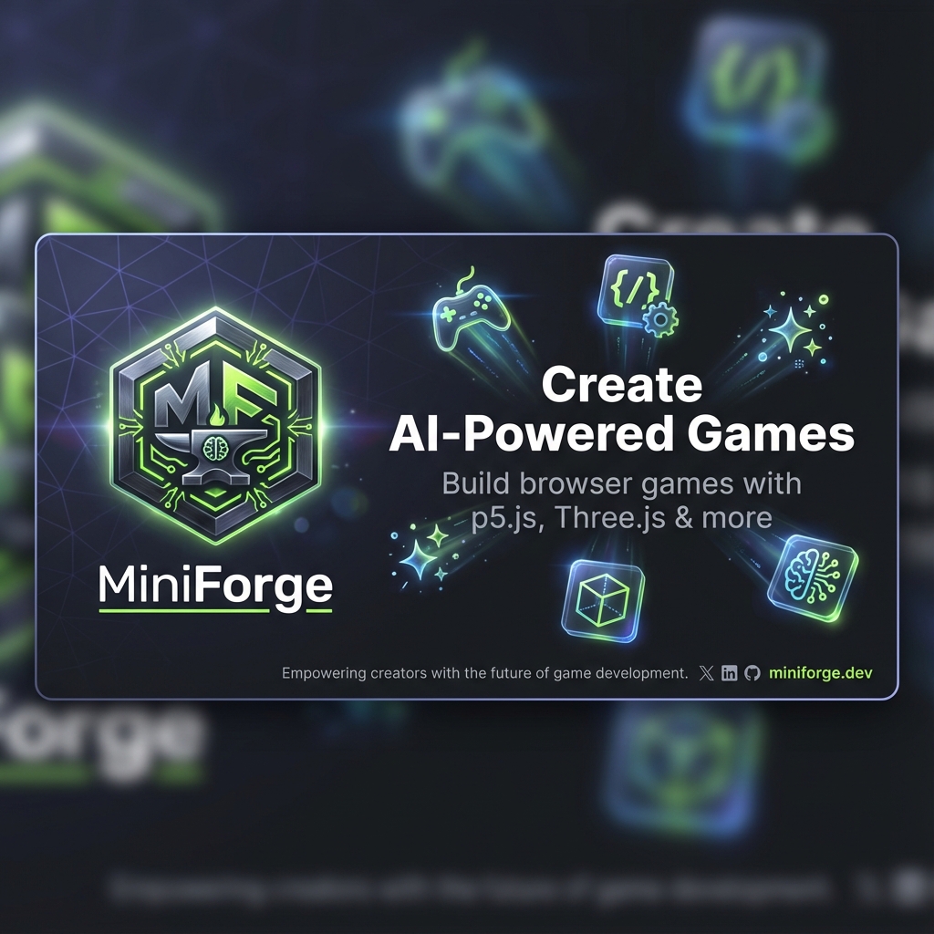 MiniForge - Create and Share AI-Powered Games